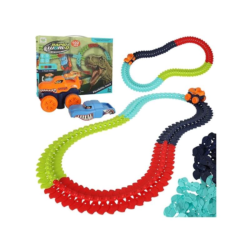 Racetrack with 96 Blocks and Car with Interchangeable Body