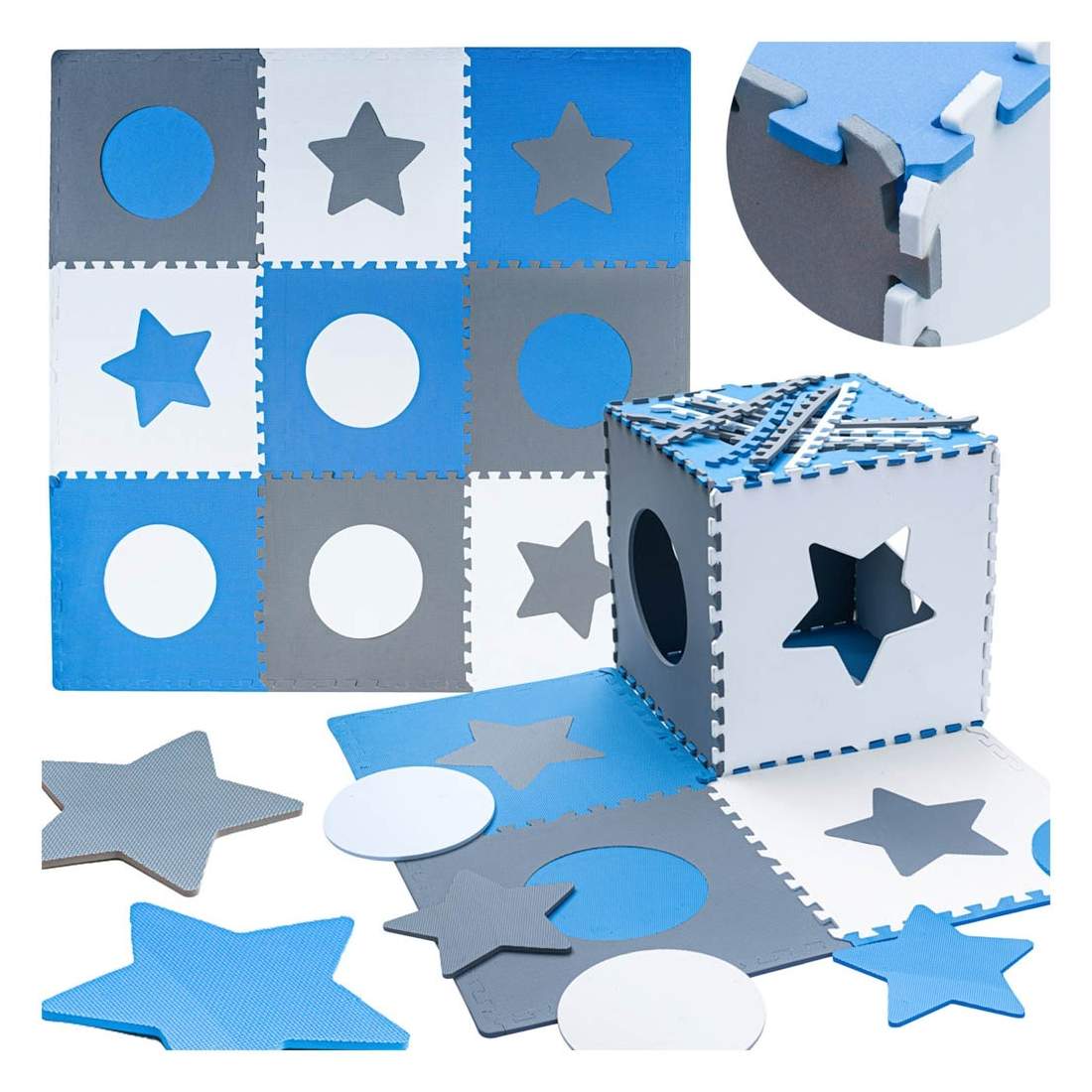 Large foam puzzle 60x60 cm - Play and training mat