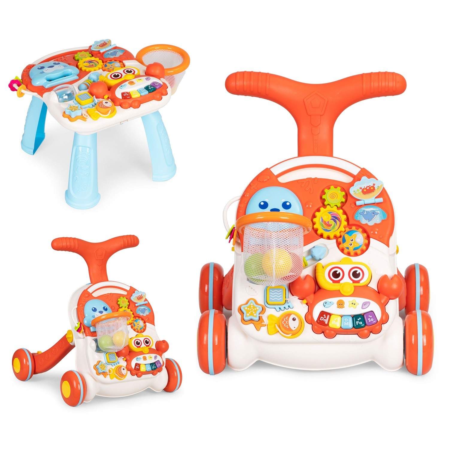Stroller & Table for Children 12m+ with Music Panel