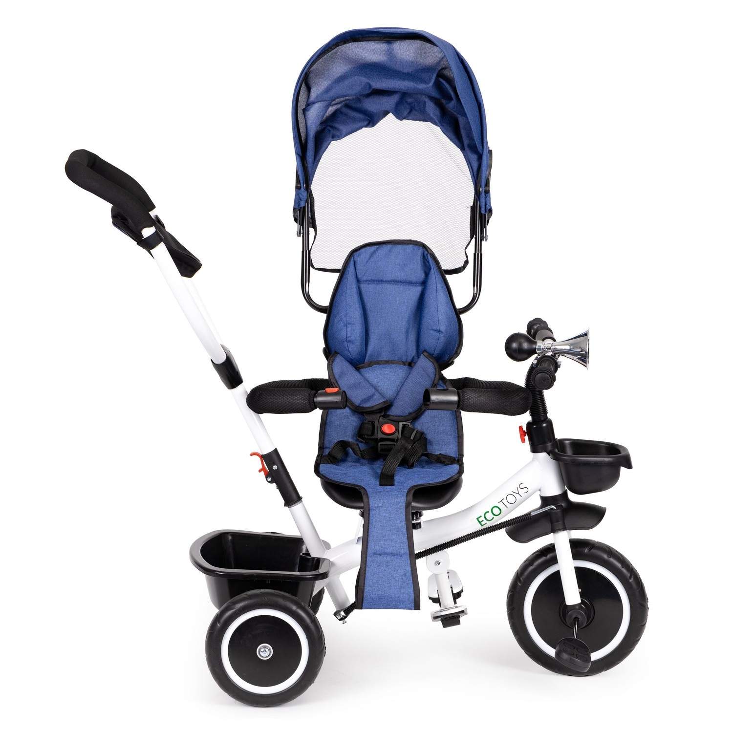 Tricycle for children 6m+, 360° seat, safe steel construction