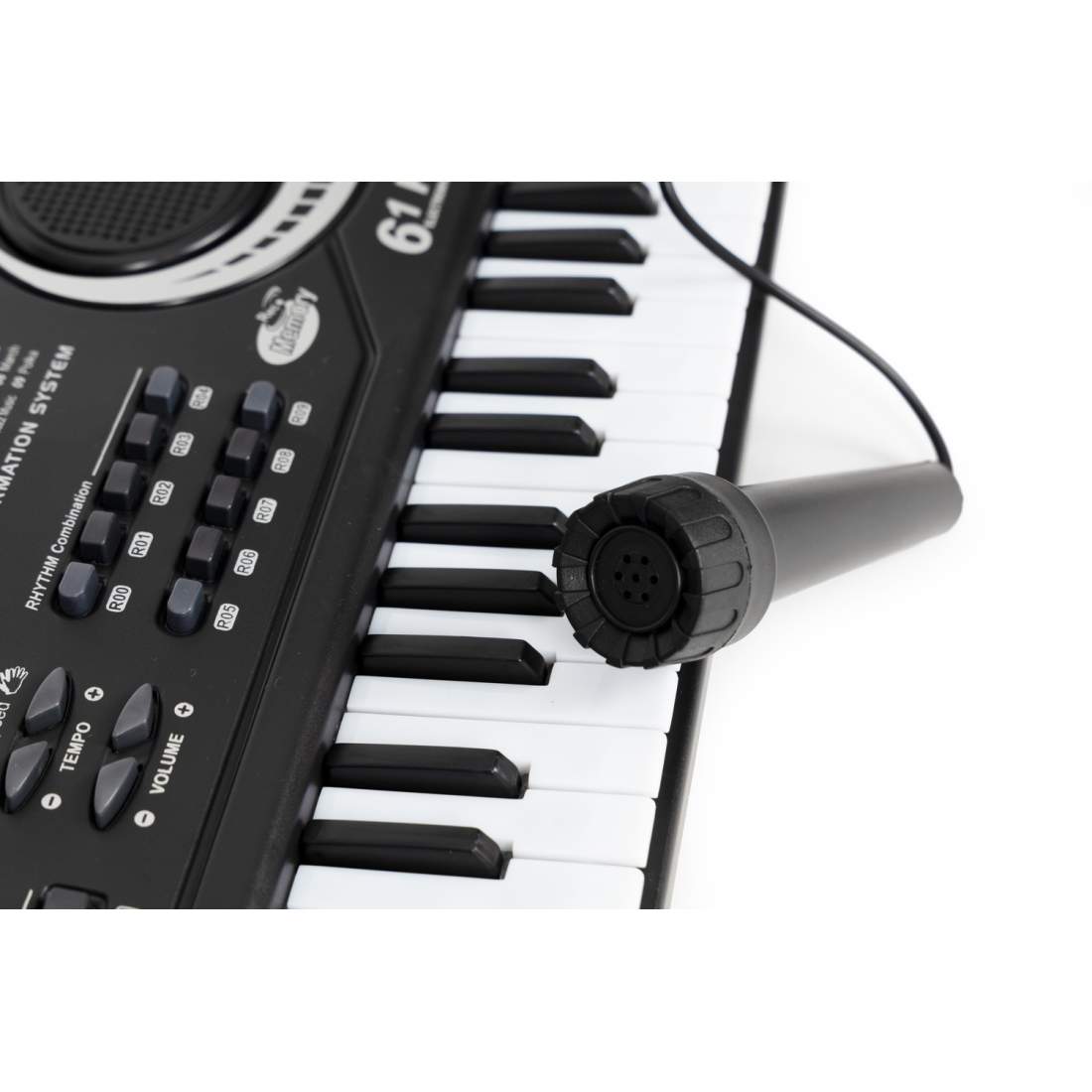 Child-friendly Keyboard with Microphone - 61 Keys, 16 Tones