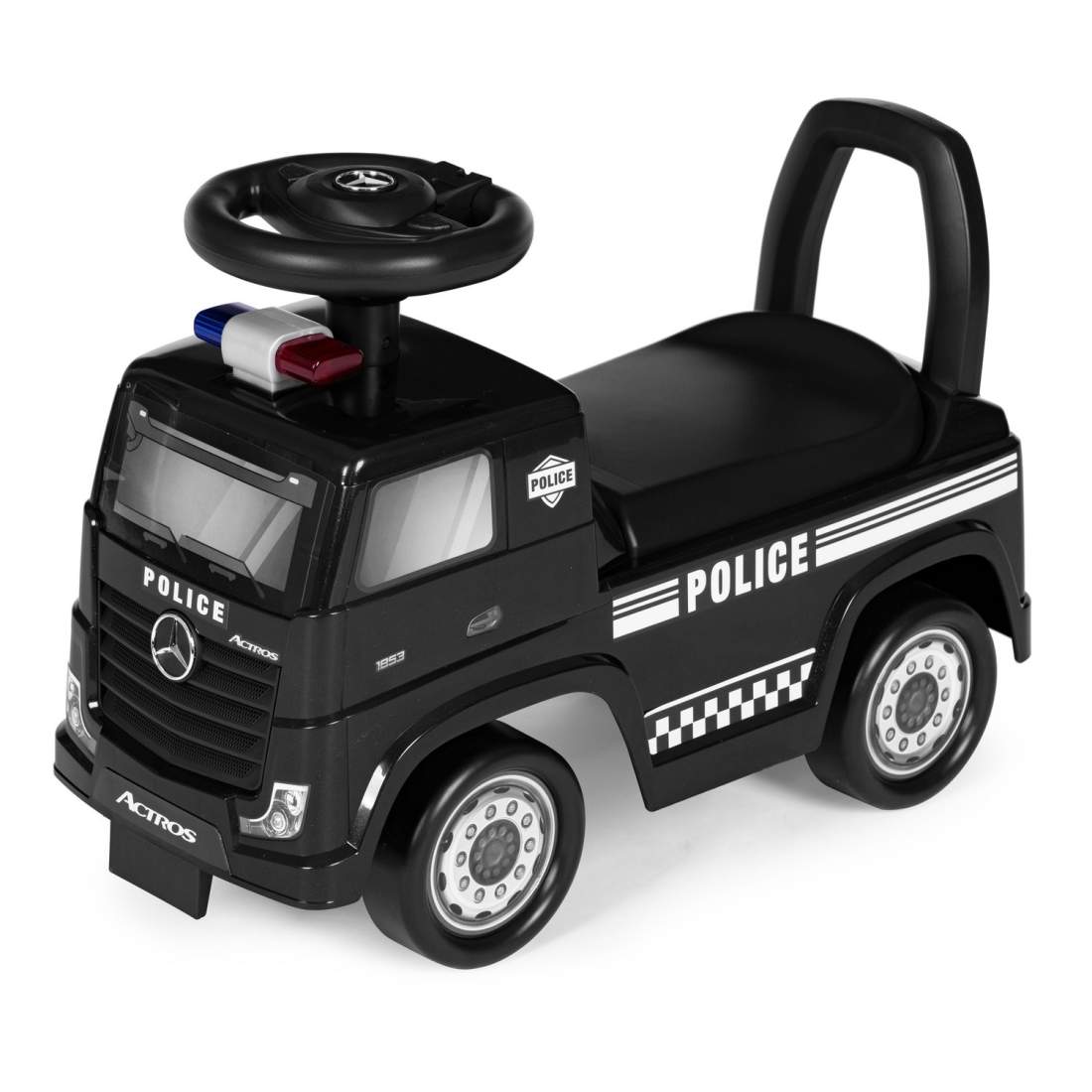 Police car for children 2-6 years - Sound, Storage, Safety
