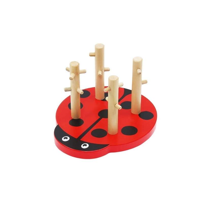 Wooden puzzle Ladybug - Motor skills & Imagination development