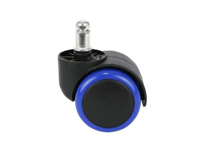 Quiet Rubber Wheels for Office Chairs - Scratch Resistant, 5-pack