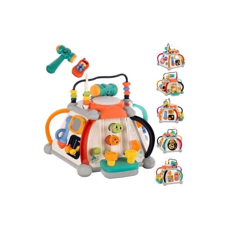 Interactive Cube with Sound, Light & Learning