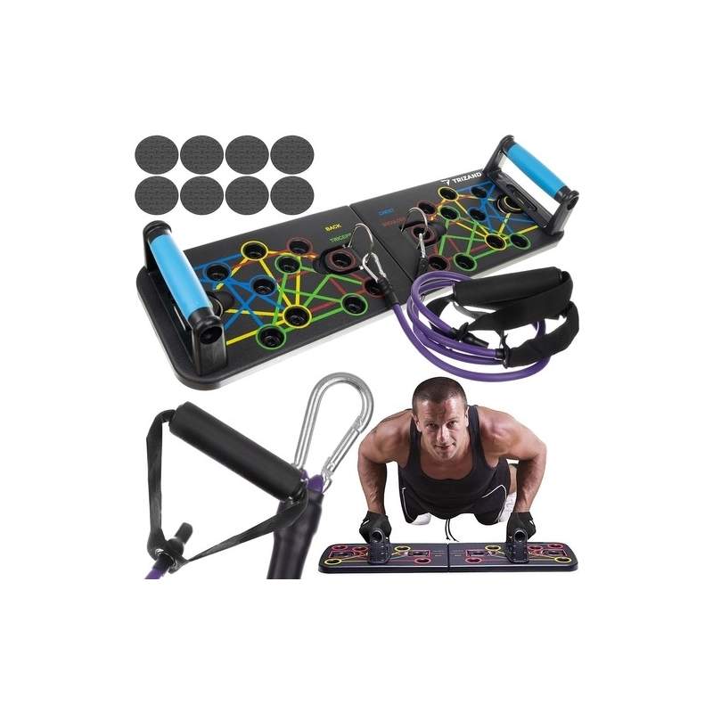 Multifunctional Training Board with Handle & Rope