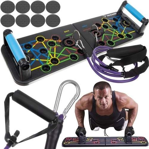 Multifunctional Training Board with Handle & Rope