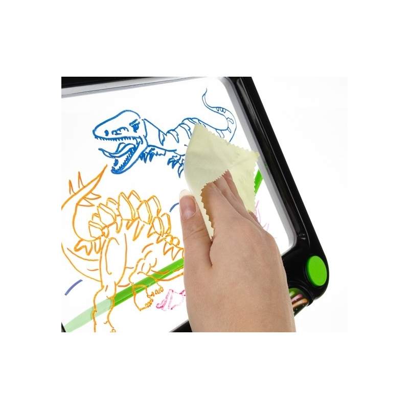 Fluorescent LED drawing board for children with templates