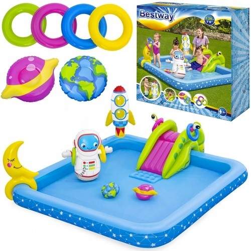 Inflatable Water Play with Slide & Sprinkler