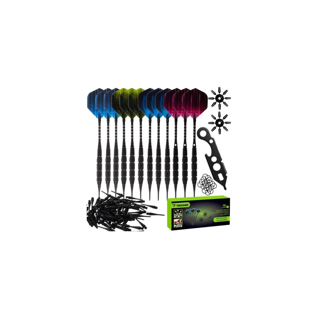 Complete Dart Set: 12 Darts, 100 Tips, For Beginners