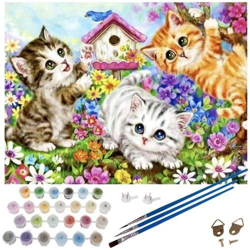 Paint By Numbers Cat - Complete Set for All Ages