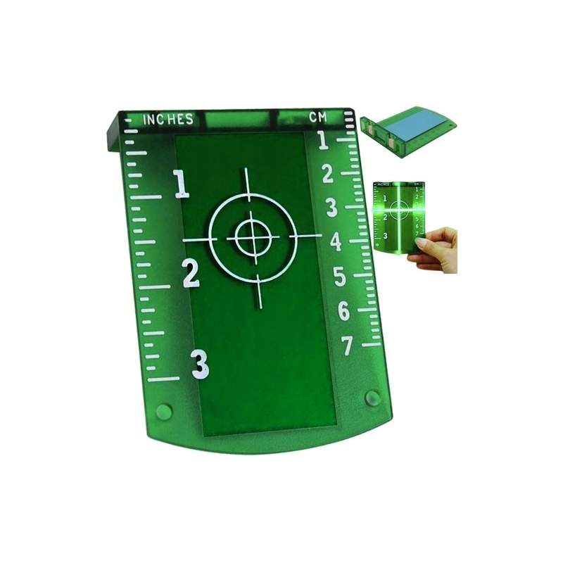Laser Target Disc with Mirror and Magnet for Accurate Measurements
