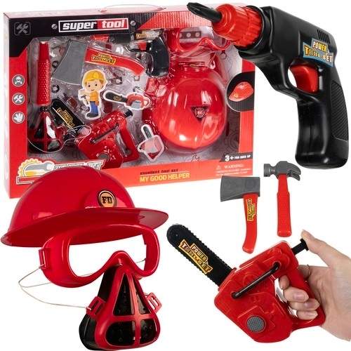Children's Lumberjack Set with Chainsaw and Protection