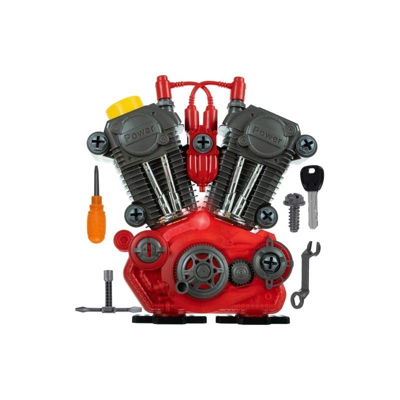 Toy Engine with LED, Sound & Tools for Kids