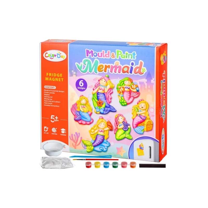 DIY Mermaid Magnets with Colors