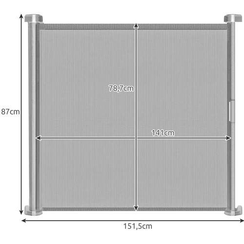 Adjustable Safety Gate for Stairs and Doors, 151.5 cm
