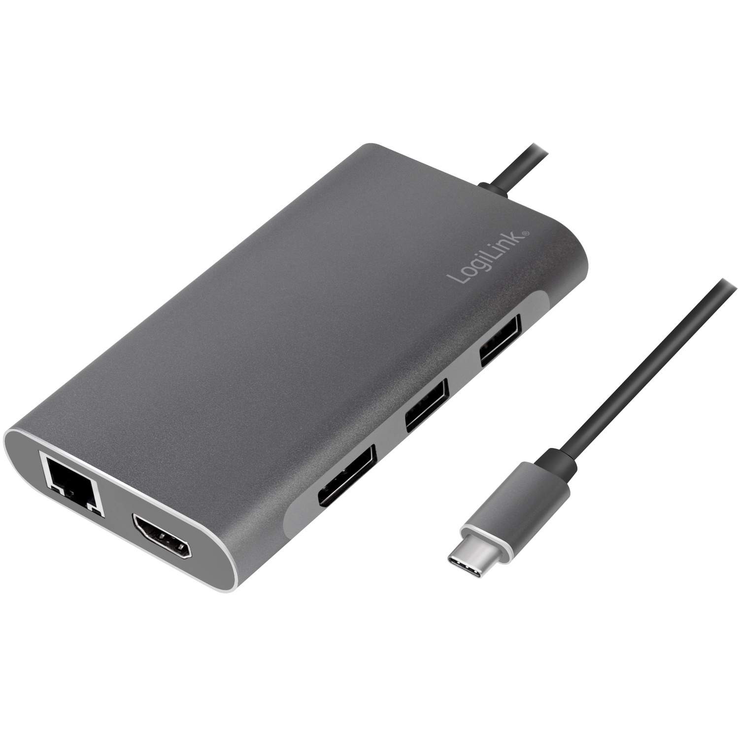 USB-C Dock 8-in-1 HDMI/DP/RJ45/USB/USB-C 100W