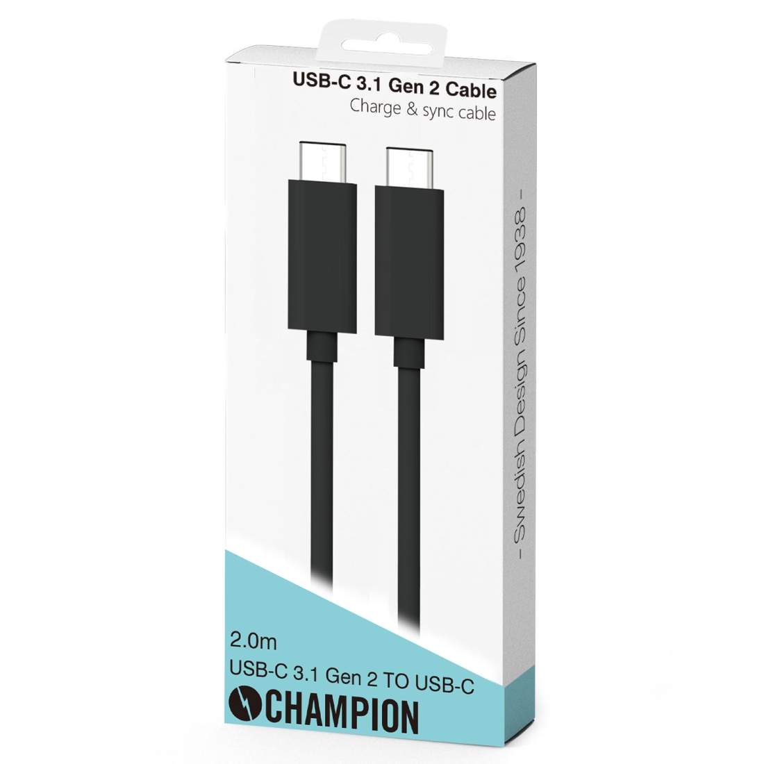 USB-C Cable 2m 100W Black