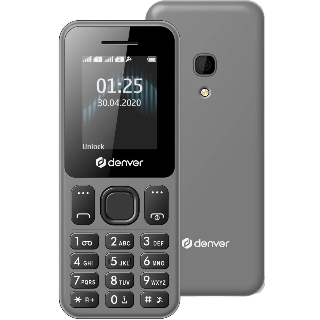 4G Push-button phone with color screen and room for two SIM cards