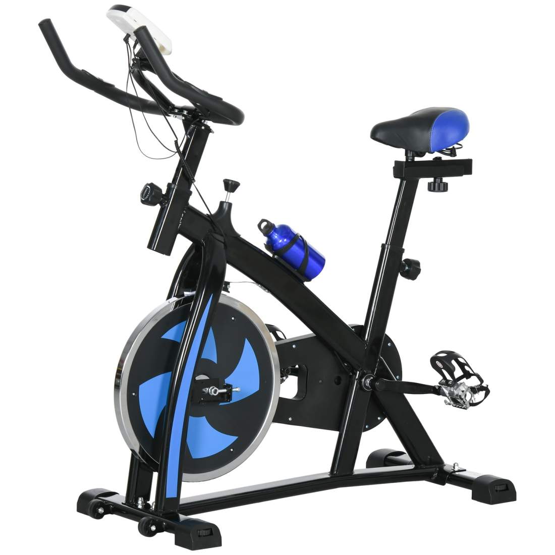 Bicycle trainer exercise bike with adjustable seat and resistance ...