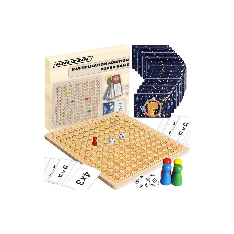 Multiplication Table Board Game for Kids