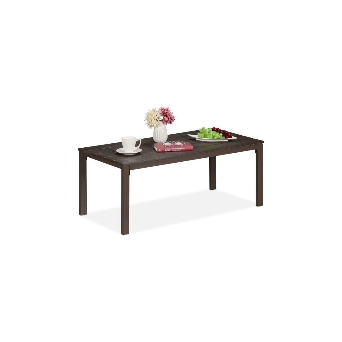 Rectangular garden table