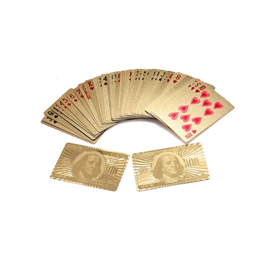 Pelikortit - Korttipakka 24K Kultapinnoitteella, Dollar