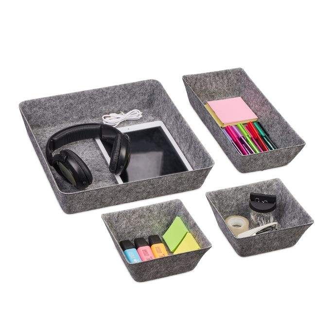 drawer divider in felt in 4 parts