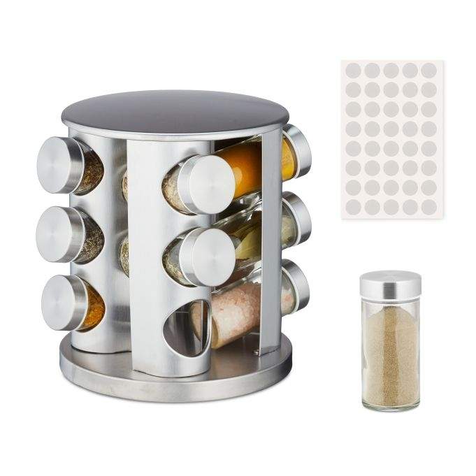 Spice carousel in stainless steel