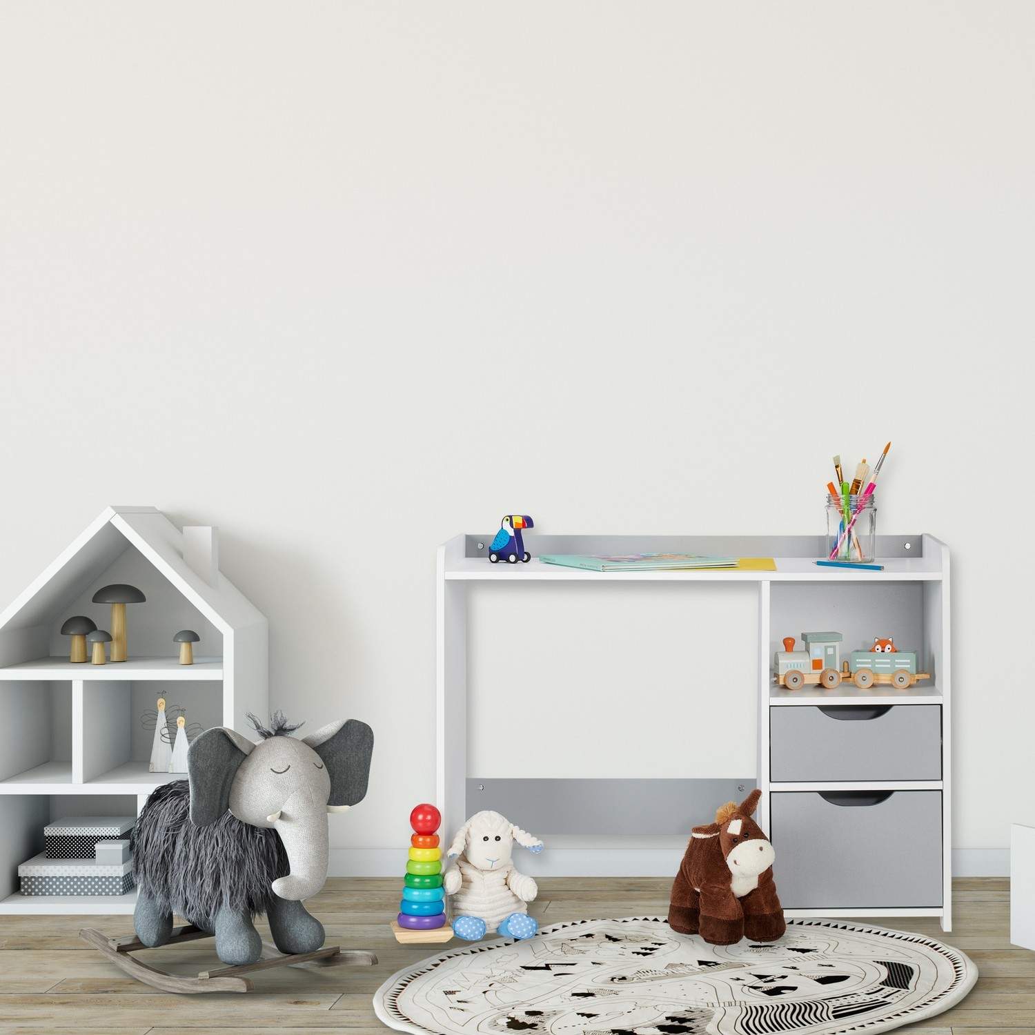 Skrivbord för barn med lådor