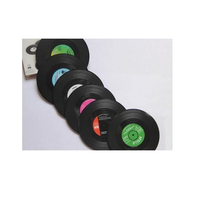 Glasunderlägg - Retro Vinylskiva