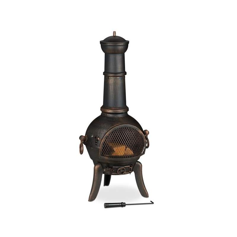 Large outdoor fireplace