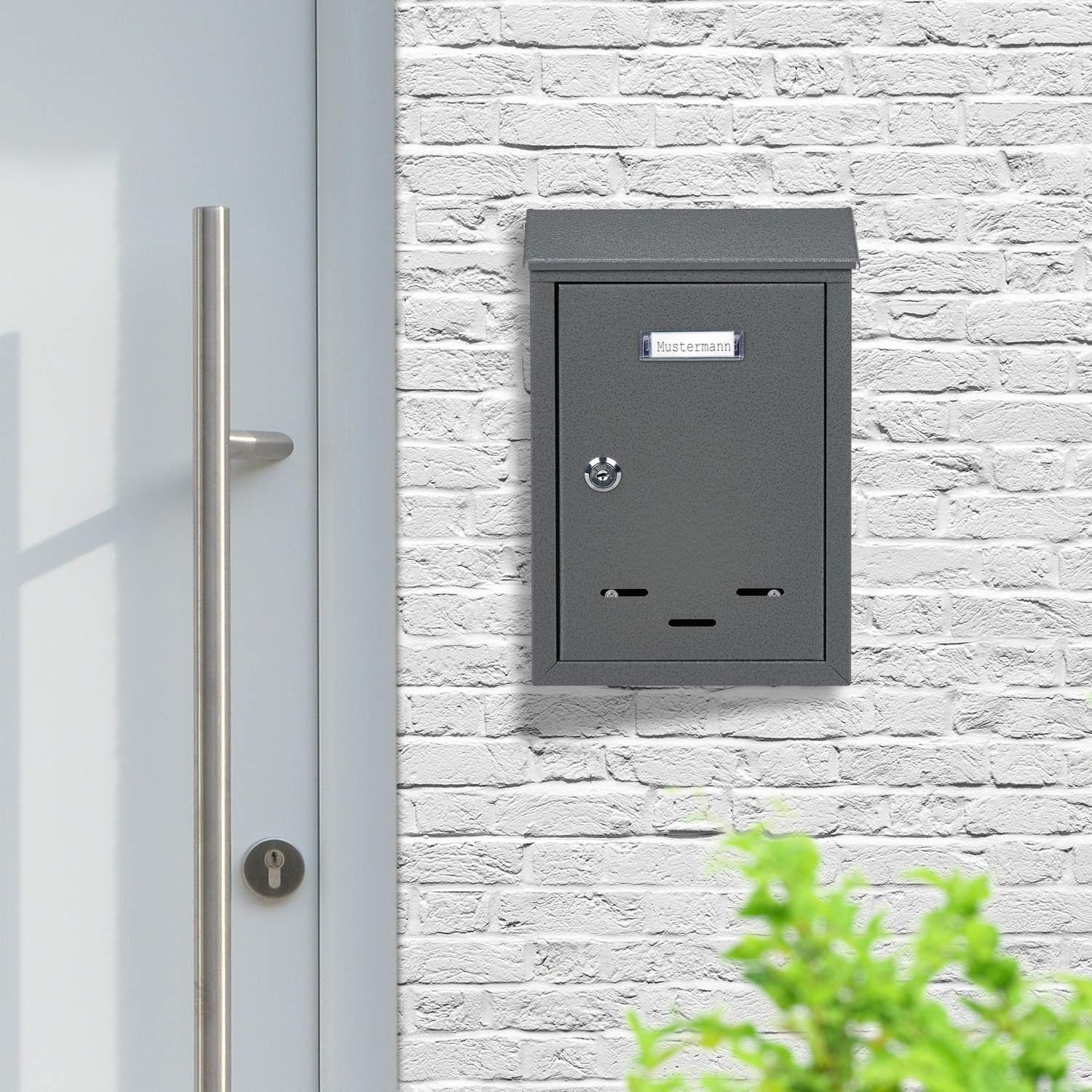 Mailbox with nameplate