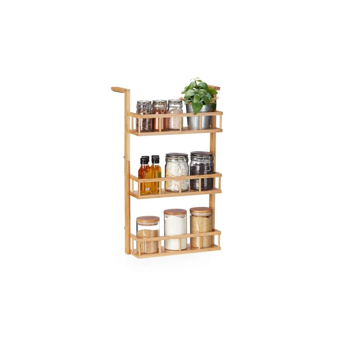 Spice rack in bamboo