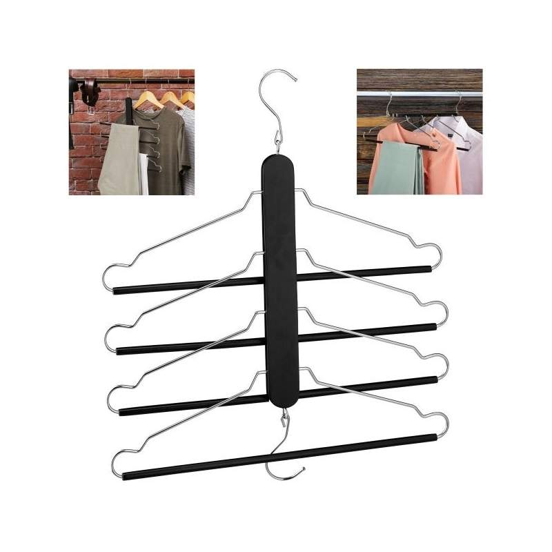 Space-saving bracket multiple black