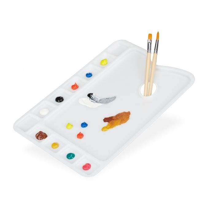 Square plastic mixing pallet