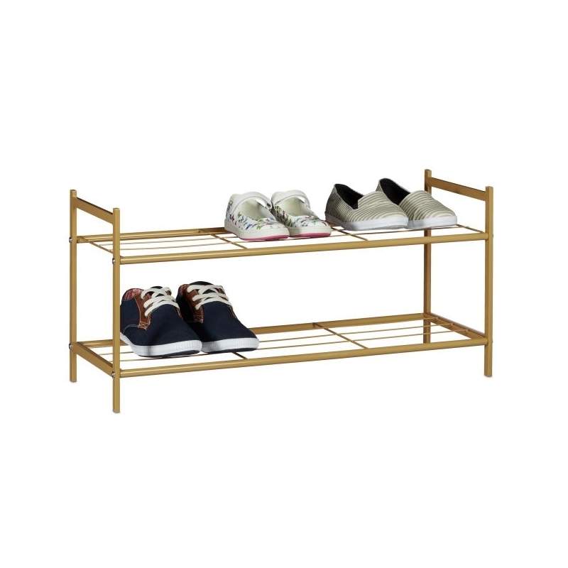 Shoe shelf with 2 levels