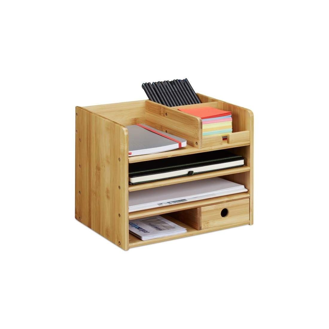 Desk storage bamboo