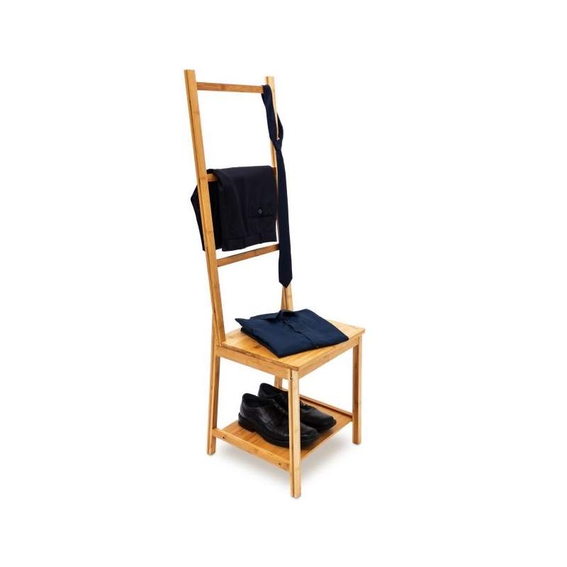 Clothes hanger chair bamboo