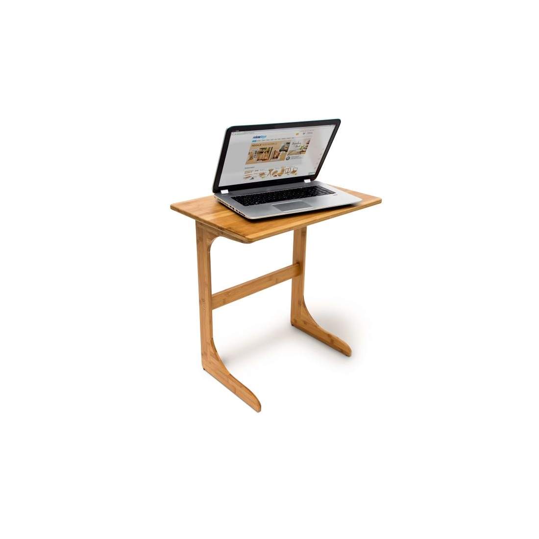 Bamboo laptop side table
