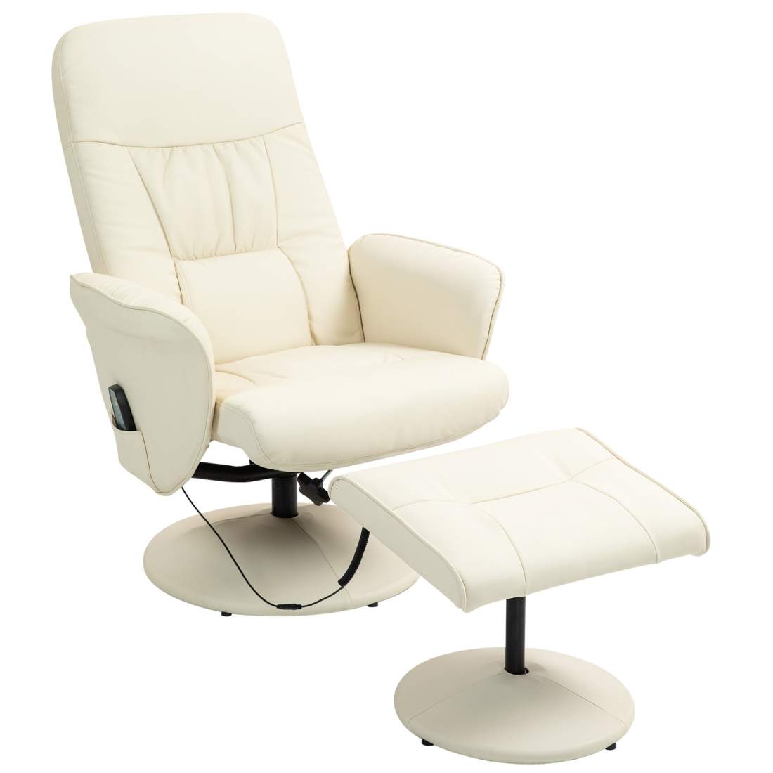 Relaxation chair with footstool, electric massage chair with reclining ...