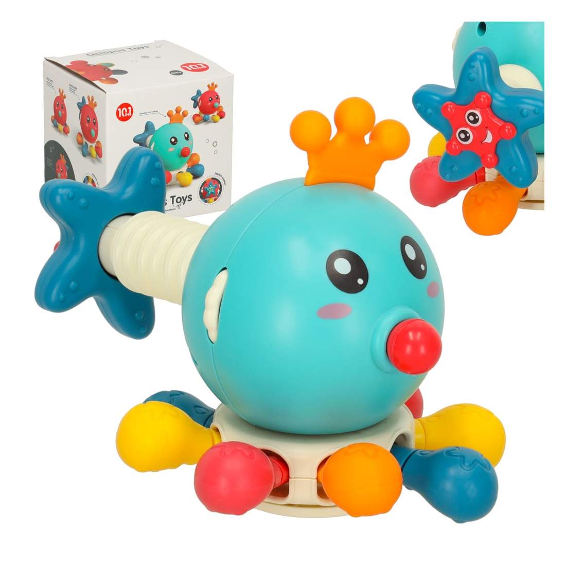 Octopus sensory baby toy celestial