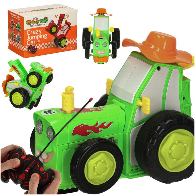 Tractor RC tractor jumping dancing sound green