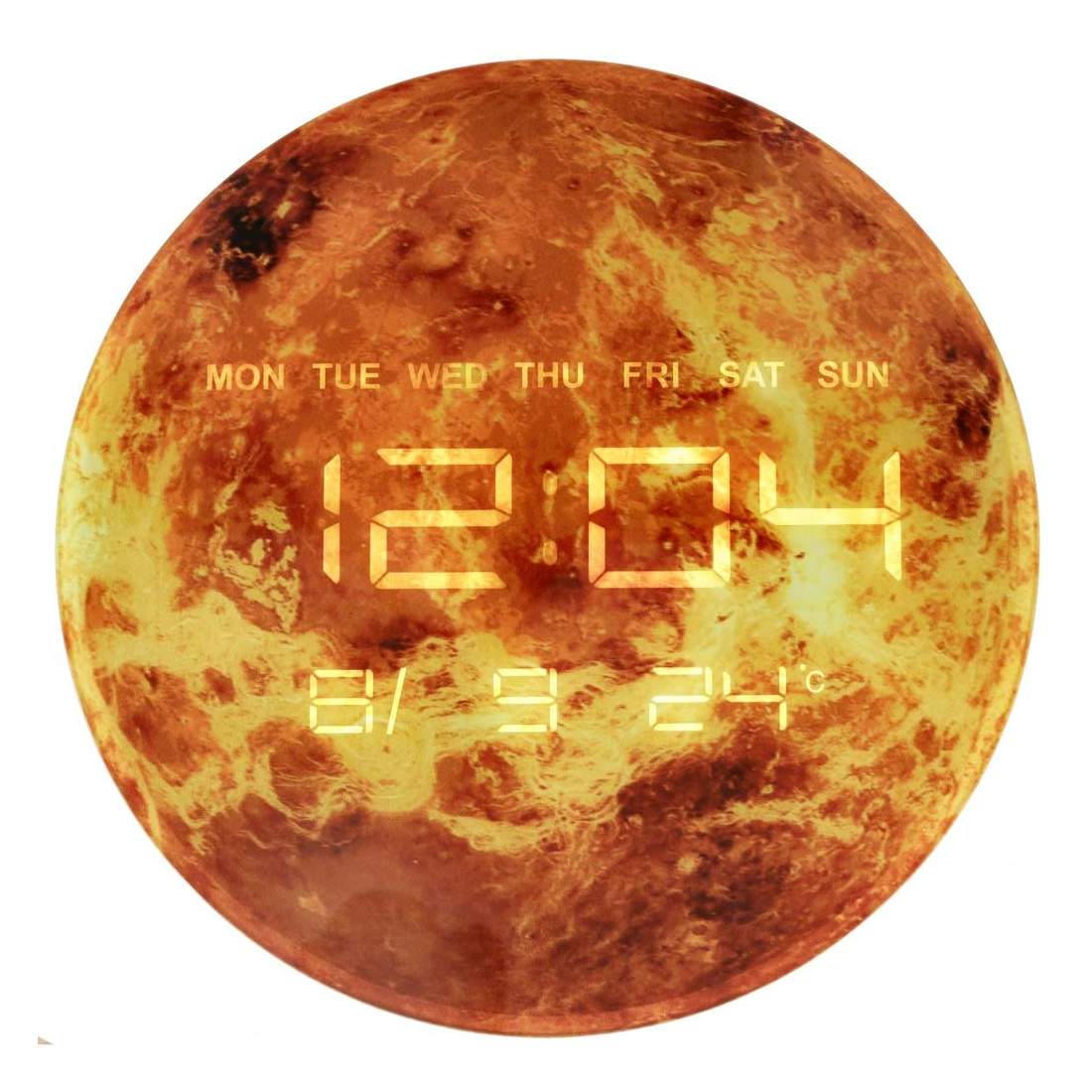 Planet mars orange 32cm price clock