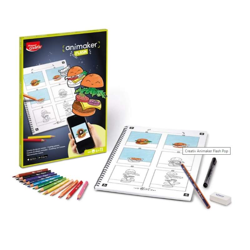 Animaker Flash Pop mini movie drawing kit