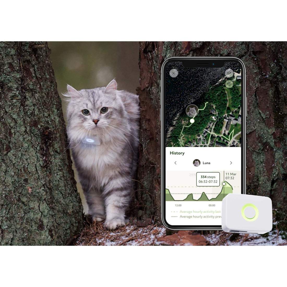 Lilcat 2 GPS-Tracker för Katter