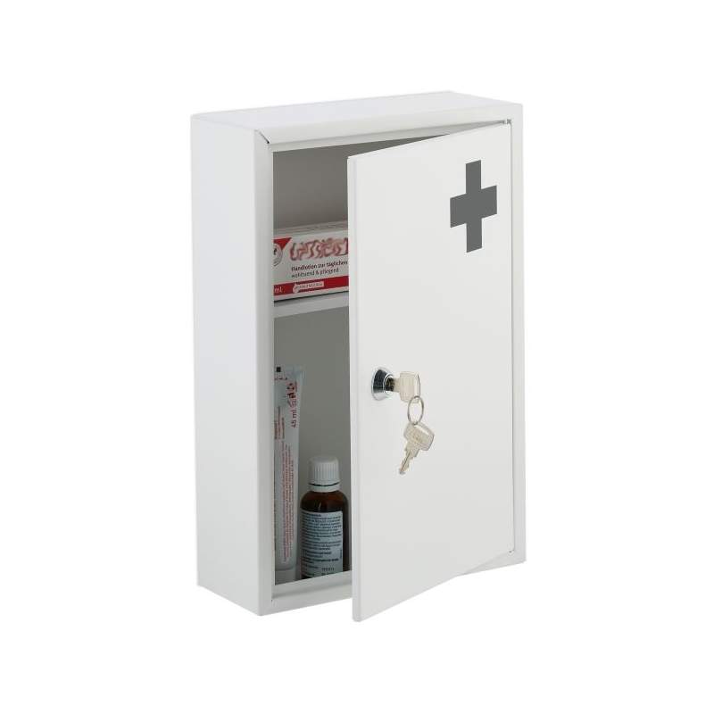 Lockable medicine cabinet