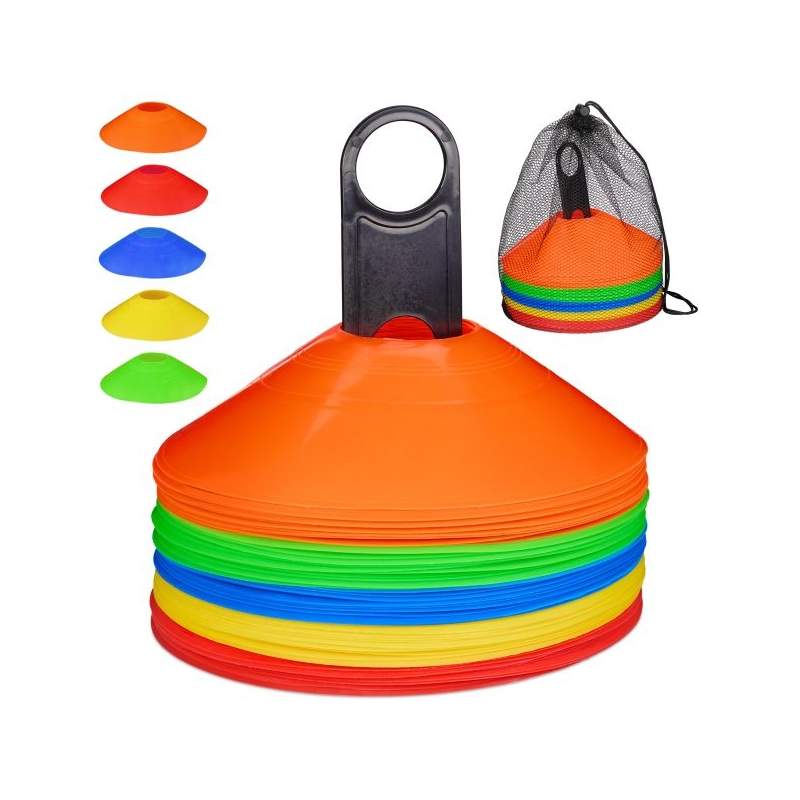 set of 50 soccer marking cones
