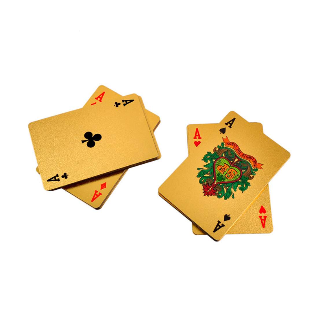 Spelkort i Låda - Kortlek i 24K Guldplätering
