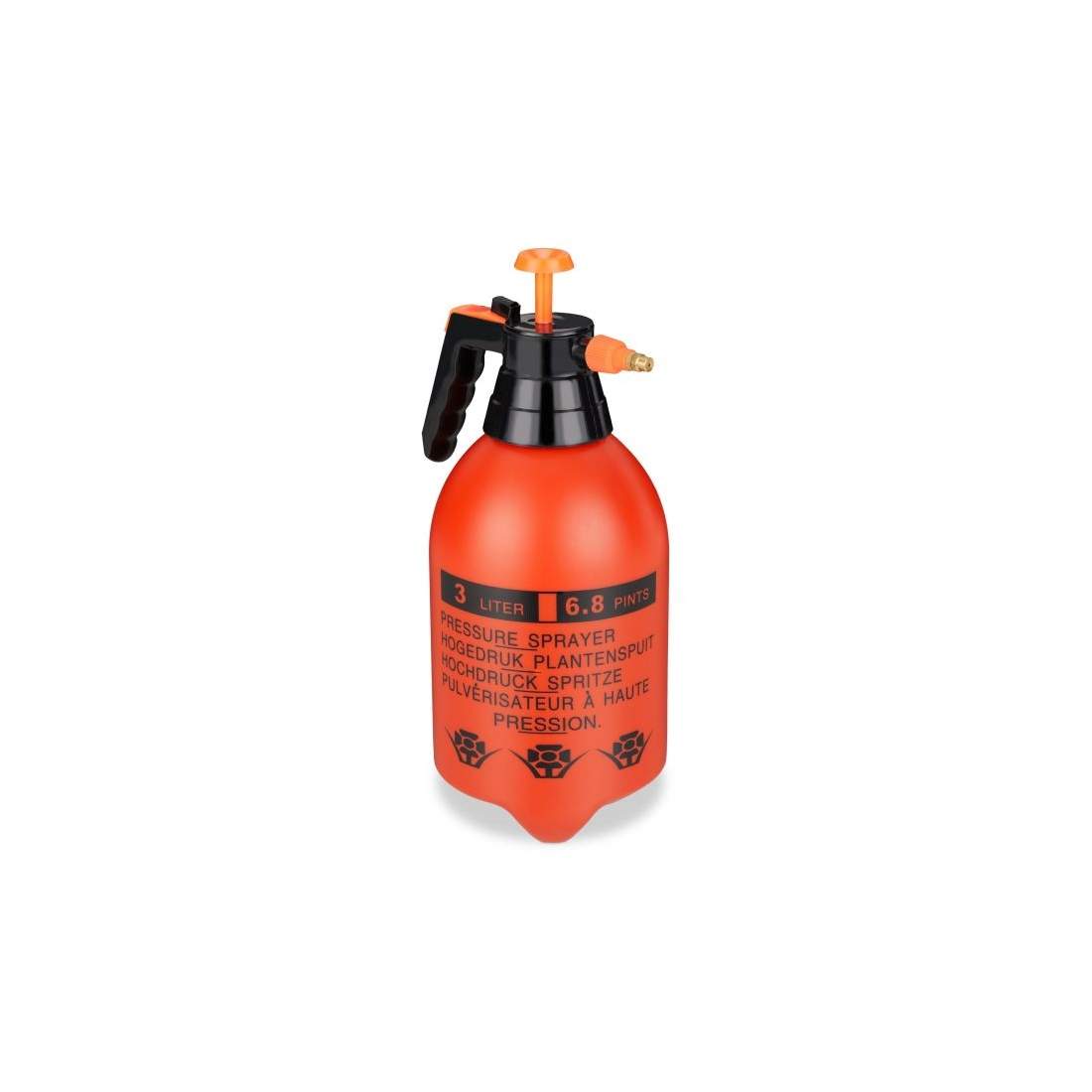Pressure sprayer 3 liters orange